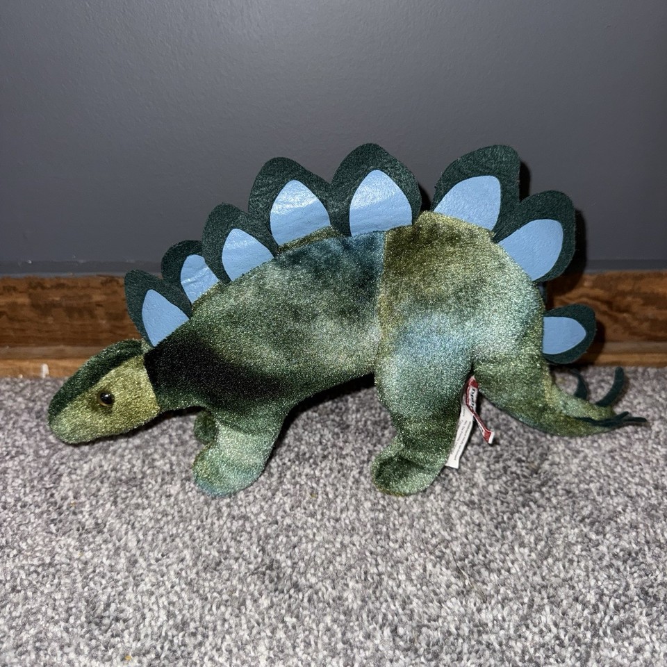 Douglas Stegosaurus Dinosaur Plush Stuffed Animal Green Blue Spikes ...