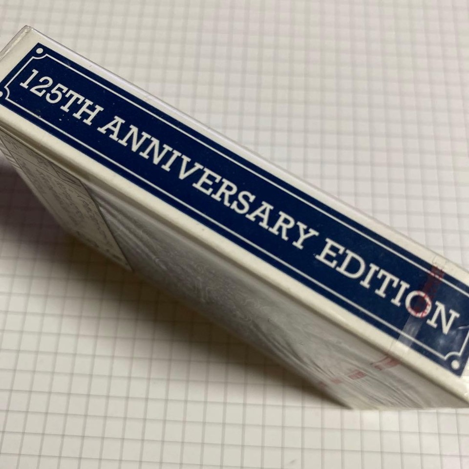 Bicycle 125th Anniversary Playing Cards Blue Metallic Edition Used KK1 | eBay UK