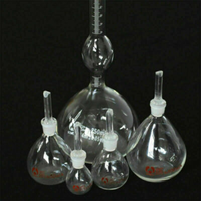 Glass Specific Gravity Bottle 10-250ml Pycnometer Class Science Labware ...