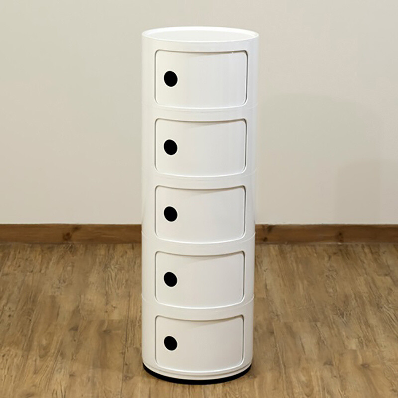 2/3/4/5 Drawers Round Storage Unit Bathroom Cabinet Chest Cupboard Side ...