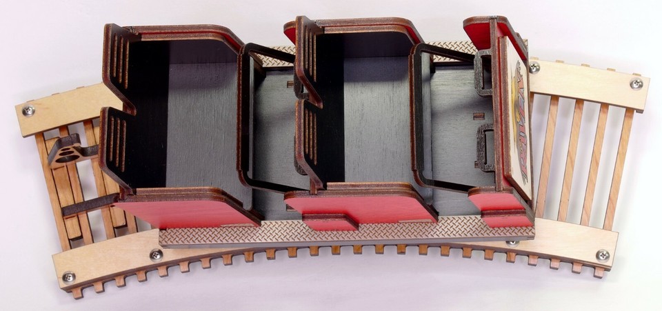 The Raven Roller Coaster Train & Track ~ Detailed Model ~ Laser ...