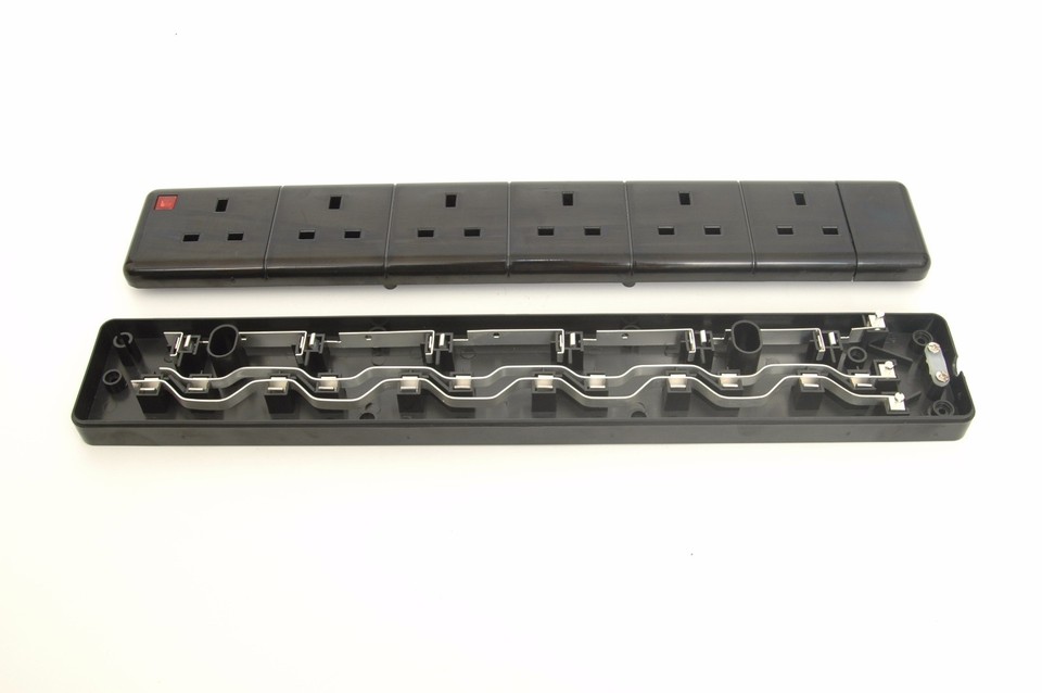 Mains power Block 6-way Silver plated for HI-FI optimum contact ...