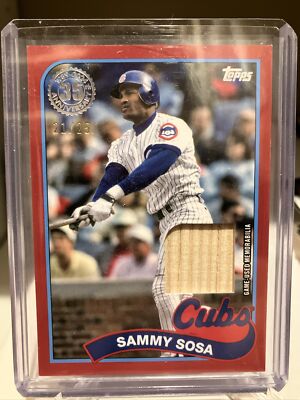 2024 Topps Series 1 Sammy Sosa 1989 35TH ANNIVERSARY Jersey Relic /25 ...