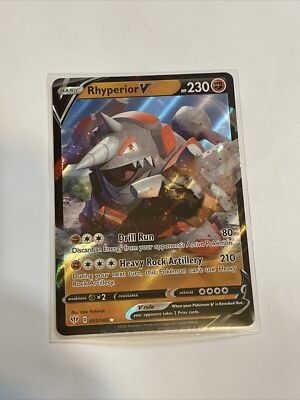 Rhyperior V 095/189 Darkness Ablaze- NM Ultra Rare Full Art Pokémon ...