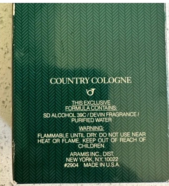 Vintage Aramis DEVIN COUNTRY COLOGNE Men Splash 4 FL.oz Bottle New Full ...