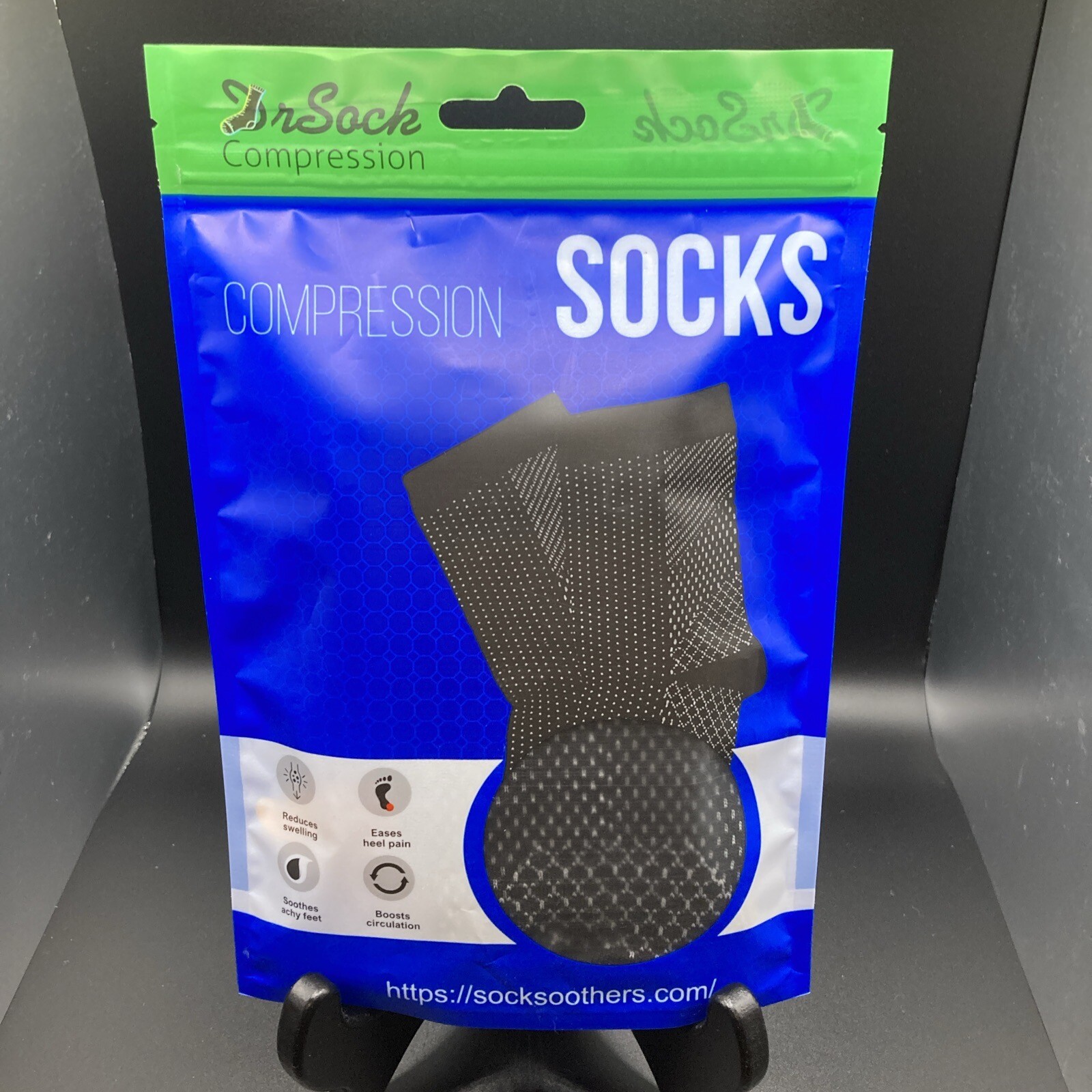 One Pair Dr. Sock Compression Socks , Reduces Swelling, Eases Heel Pain ...