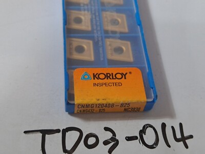 [KORLOY] CNMG120408-B25 NC3030 inserts 10 PCS TD03-014 | eBay