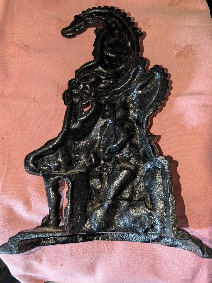 Mr Punch And His Dog Toby- Cast Iron Door stop, 31cm High | eBay UK