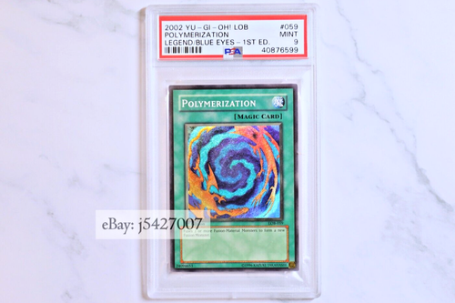 Yugioh / PSA 9 / LOB-059 / 1st edition (Wavy) / Polymerization / Super Rare | eBay