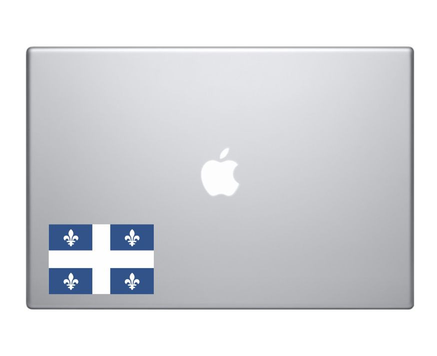 4" Quebec Province Flag Vinyl Decal Bumper Sticker QC Canada Macbook ...