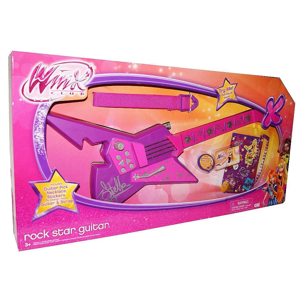 Pink Rock Star Guitar