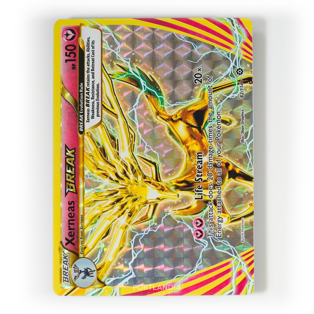 Xerneas Break 82114 Xy Steam Siege Ultra Rare Pokemon Xerneas BREAK