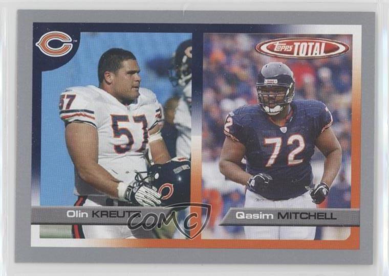 2005 Topps Total - Silver #2 Olin Kreutz, Qasim Mitchell (RC) for sale ...