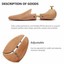 2pcs Cedar Wooden Leather Shoe Shaper Tree Spring Loaded Sneaker Boot ...
