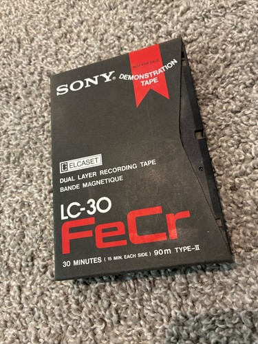 SONY ELCASET DEMONSTRATION TAPE - FeCr LC-30 TYPE II | eBay