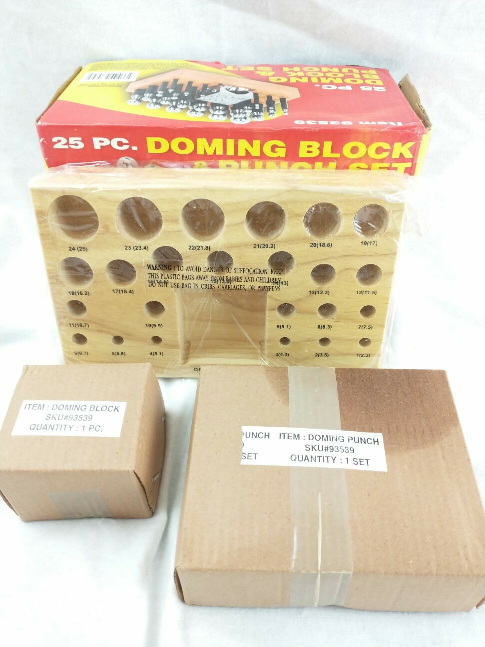 Doming Block and Punch 25pc Set Made Of Steel Dapping Craft Metal ...
