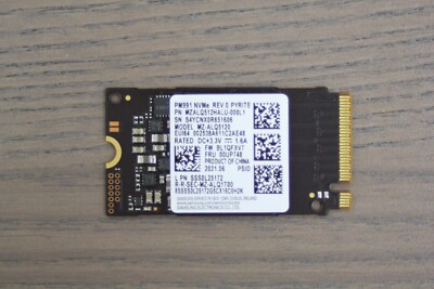 Samsung PM991 PM991a - 512GB SSD M.2 2242 MZALQ512HALU-000L1 - MZ ...