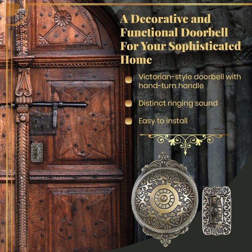 Victorian Style Twist Bell Vintage Look Doorbell Ringer Antique Front ...
