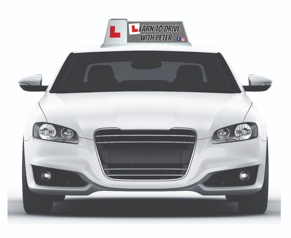 Driving Instructor Roof Box Graphics stickers decals Printed sign ...