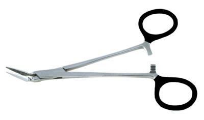 Black Needle Nose Pliers Angled Beak Grasping Forceps Color Coated ...