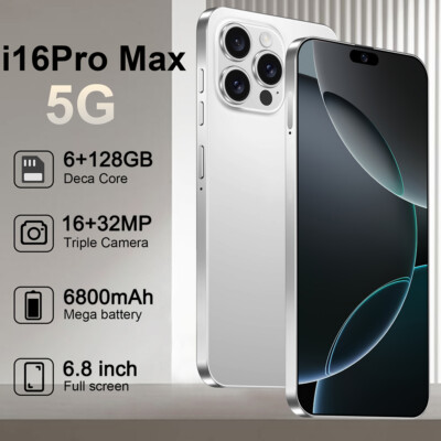 NEW Unlocked i16 Pro Max 5G Smartphone 128GB Android15 Dual SIM Cheap ...