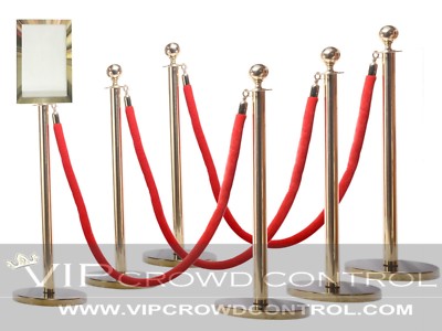 Rope Stanchions, Rope Barriers, Rope Stands, Combo Set, VIP CROWD ...