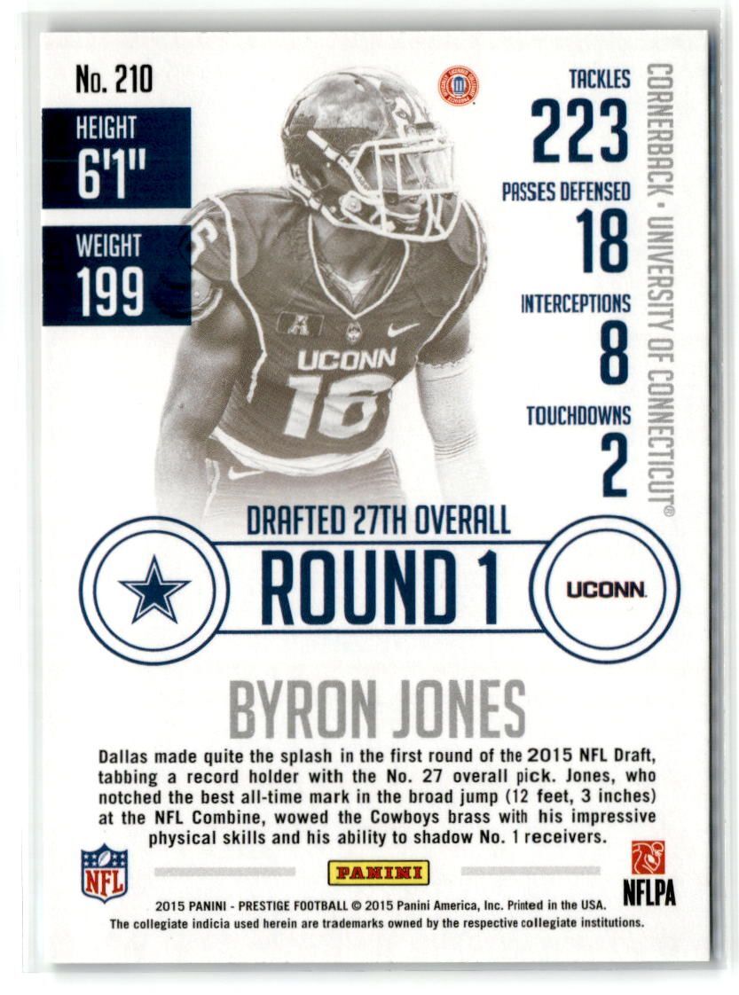 2015 Panini Prestige - Rookie #210 Byron Jones (RC) for sale online | eBay