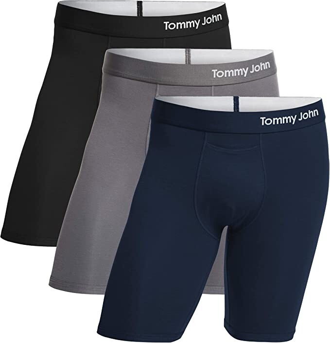 Mens Underwear Boxer Briefs XLarge 3 Pack Long 8 Inch Inseam Cool ...