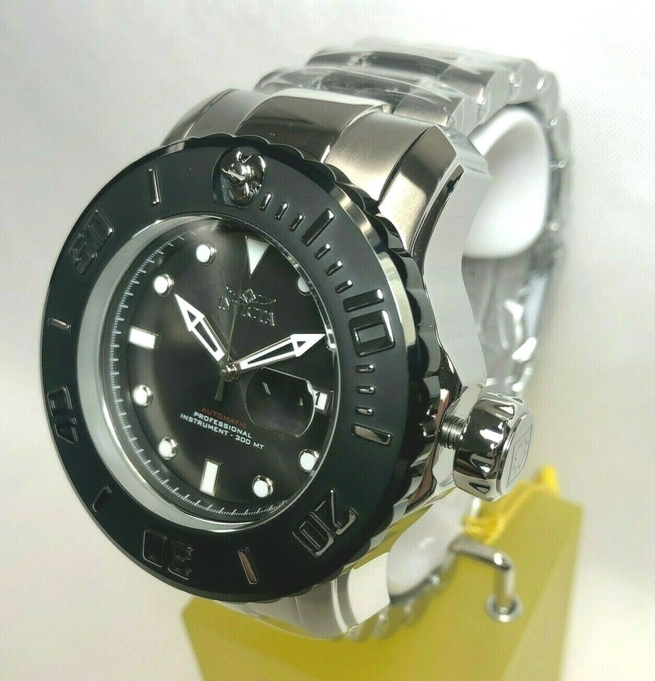 INVICTA 29352 Mens 50mm Charcoal/Silver Pro Diver Scuba Propeller ...