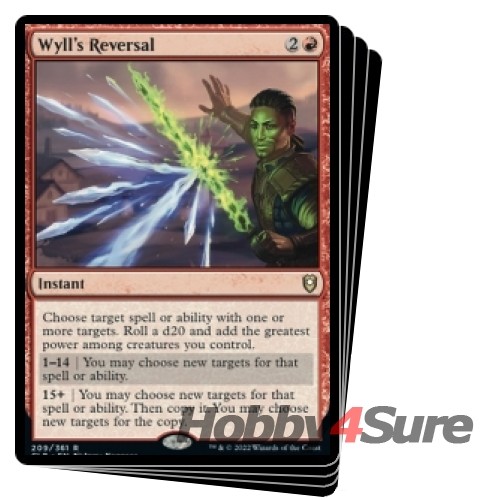 Wyll's Reversal X4 M/NM Magic MTG Commander Legends: Battle For Baldur ...