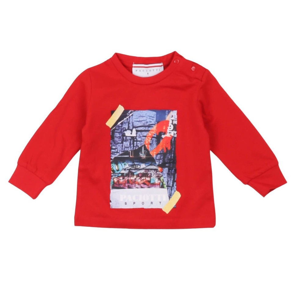Paciotti - T-Shirt Manica Lunga Rossa | eBay
