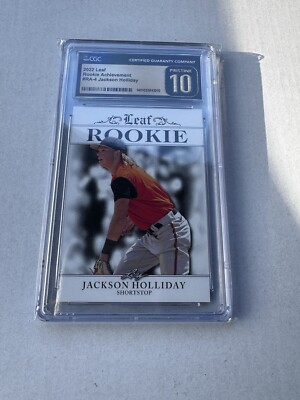 jackson holliday rookie card Beckett PRISTINE Gold LABEL 10 | eBay
