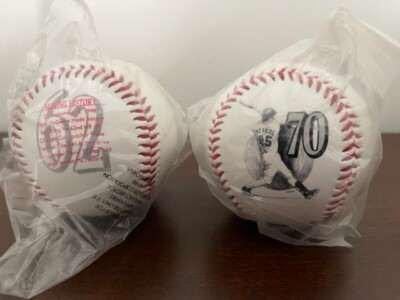 Mark McGuire 62 & 70 Home Run Commemorative Baseballs Fotoball ...