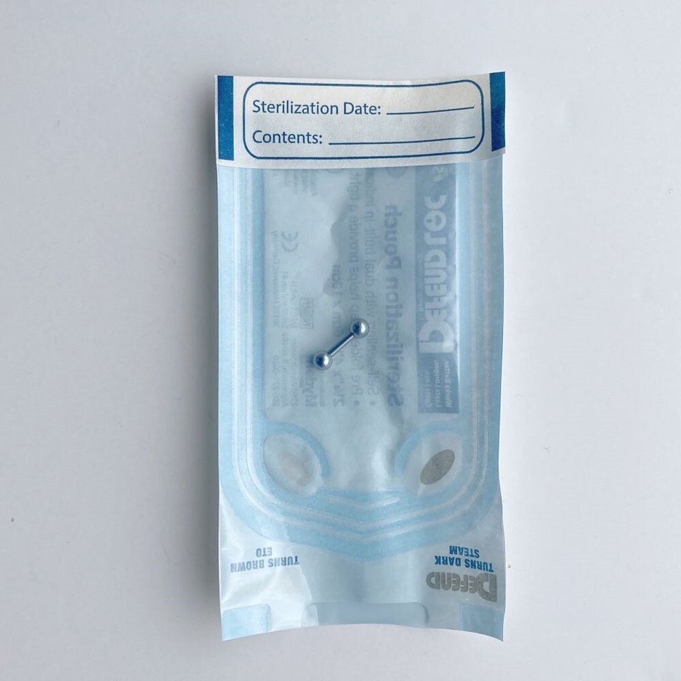 Surgical Steel SMALLEST 6mm Length 14 gauge Sterilized Septum RETAINER ...