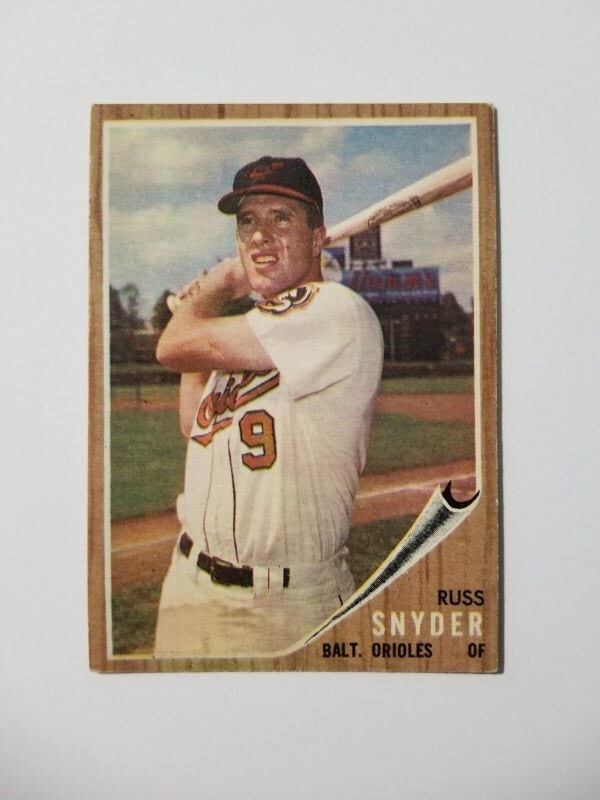 RUSS SNYDER 1962 TOPPS BASEBALL CARD #64 BALTIMORE ORIOLES | eBay