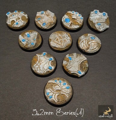 32mm RESIN BASES ELDAR RUINS (SERIES A) 10PCS | eBay