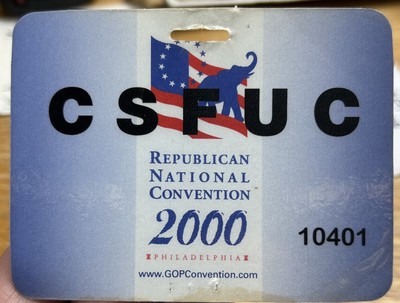 Vintage Republican National Convention 2000 Philadelphia CSFUC Security ...