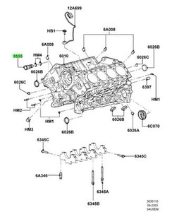 Ford F75Z-8555-AA Engine Coolant By-Pass Hose/Tube | eBay