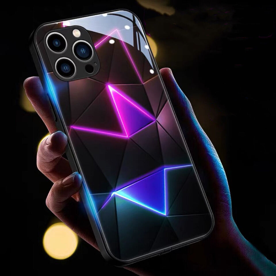 Fashion Led Phone Case Call Light Led Flash Light Up For iPhone 11 12 ...