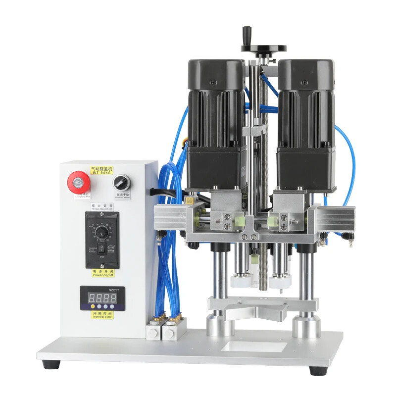 Semi-automatic Cap Rolling Machine Pneumatic Duckbill Bottle Capping Machine | eBay