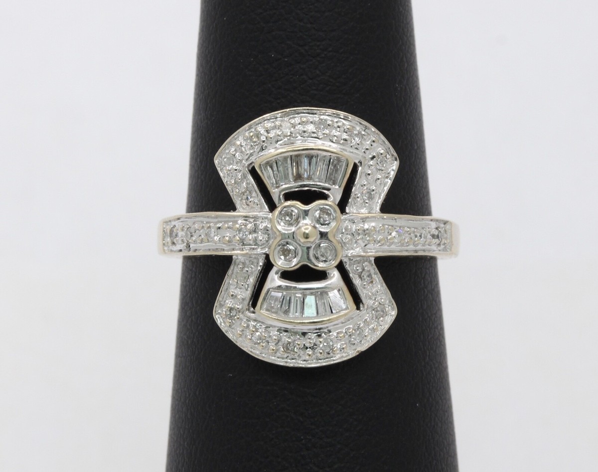 Reproduction Art Deco Style Rings Estate Platinum Antique Reproduction