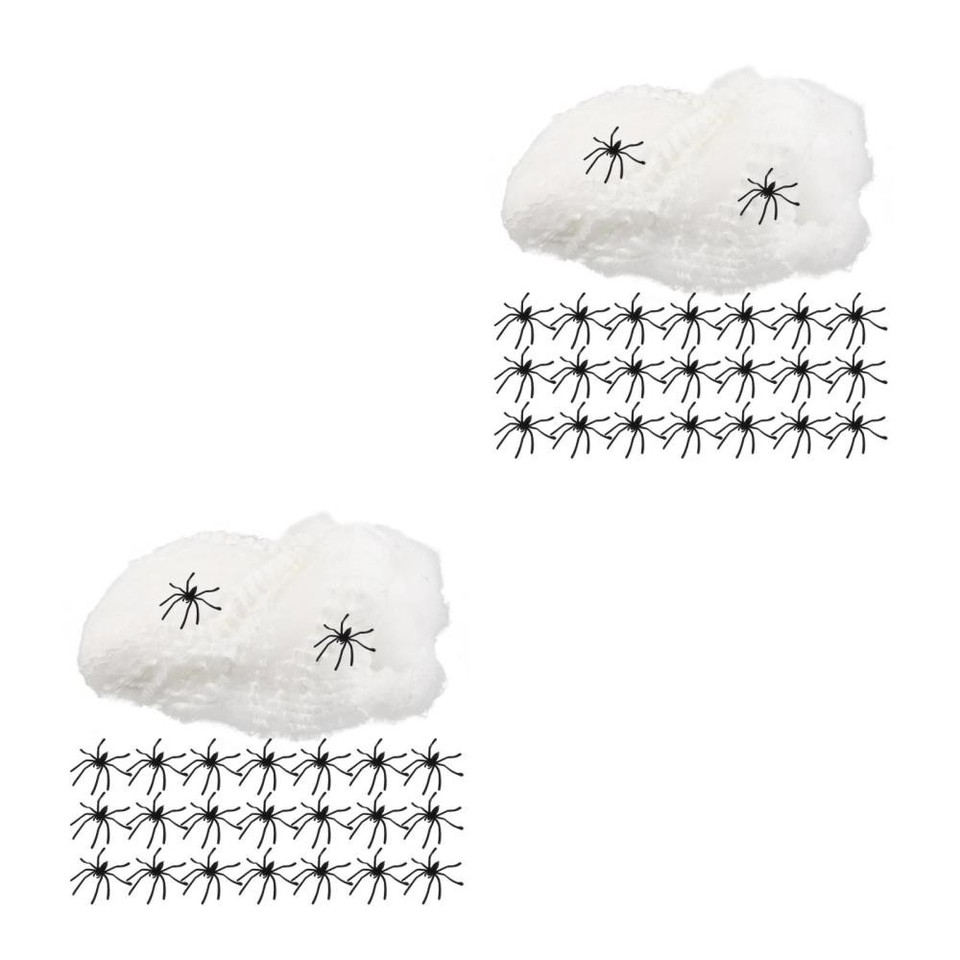 Spider Party Decorations Web Halloween Toy Fake Cobwebs with Spiders ...