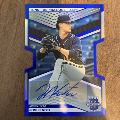 2023 Elite Extra Edition Josh Knoth AUTO Aspirations Die-Cut Blue /79 ...