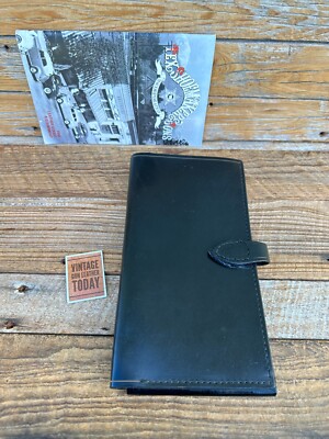 Vintage Tex Shoemaker 1970- 1980 Black Plain Leather Citation Book ...