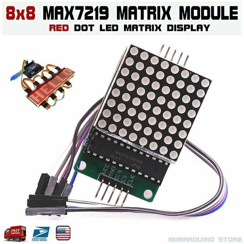 MAX7219 dot matrix 8x8 8*8 led display module Arduino MCU DIY Raspberry pi USA | eBay
