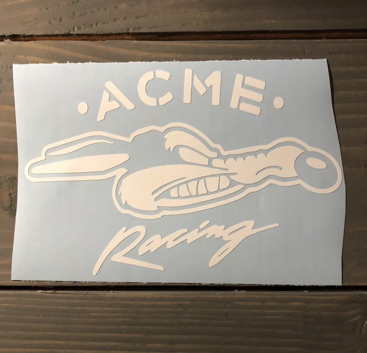 ACME RACING Wile E Coyote Vinyl Window Decal Sticker 7" x 4" Choose ...