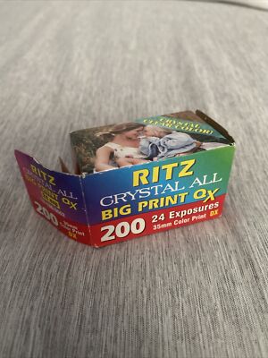 Ritz Crystal All Big Print QX 200 35mm Color Print Film 24 Exposures ...
