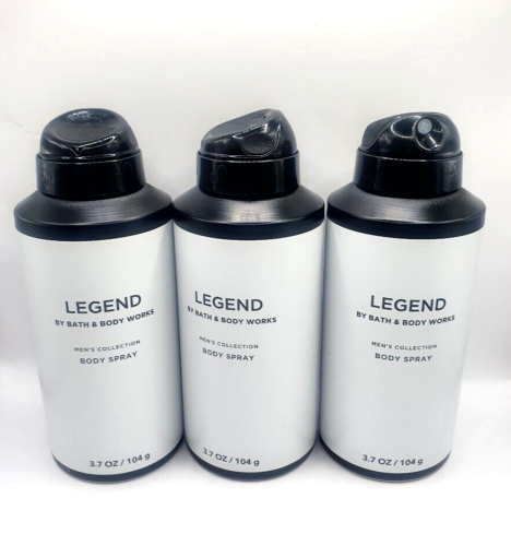 BATH AND BODY WORKS LEGEND BODY SPRAY FOR MEN 3.7 FL OZ (SET OF 3) | eBay
