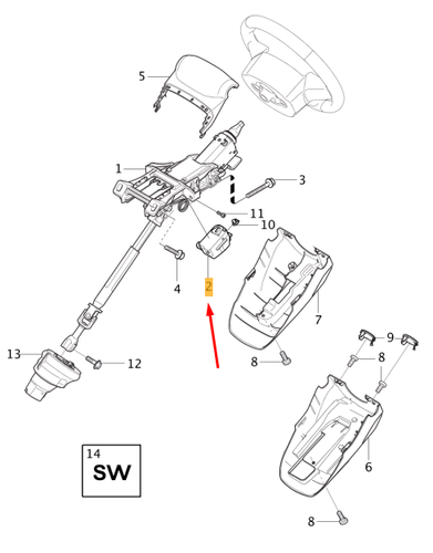 VOLVO XC60 MK2 Steering Column Lock 32370888 NEW GENUINE | eBay