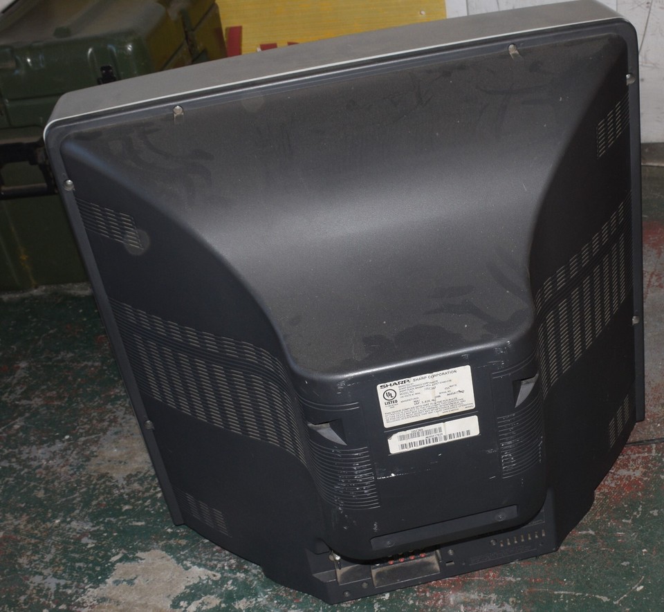 SHARP 32SC260 32" CRT TV WITH COMPONENT INPUTS VINTAGE GAMING | eBay